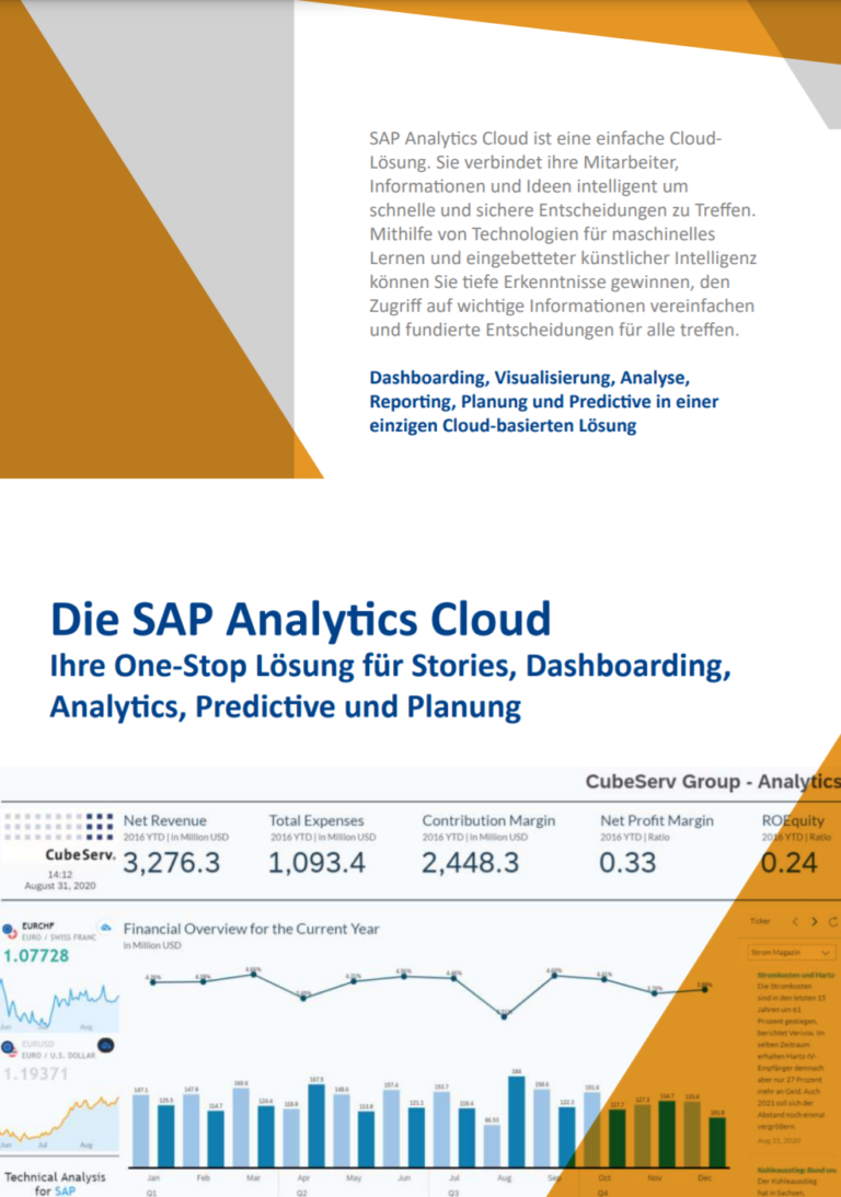 Was ist die SAP Analytics Cloud (SAP SAC)? - CubeServ