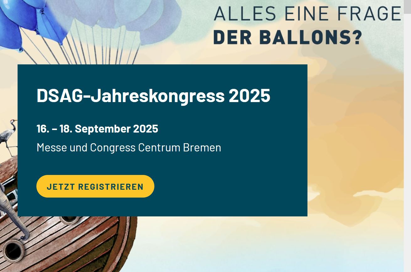 DSAG-Jahreskongress 2025 in Bremen - CubeServ