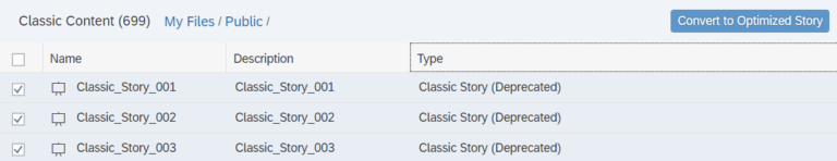 SAC Story Migration: So wechseln Sie von Classic zu Optimized Story ...
